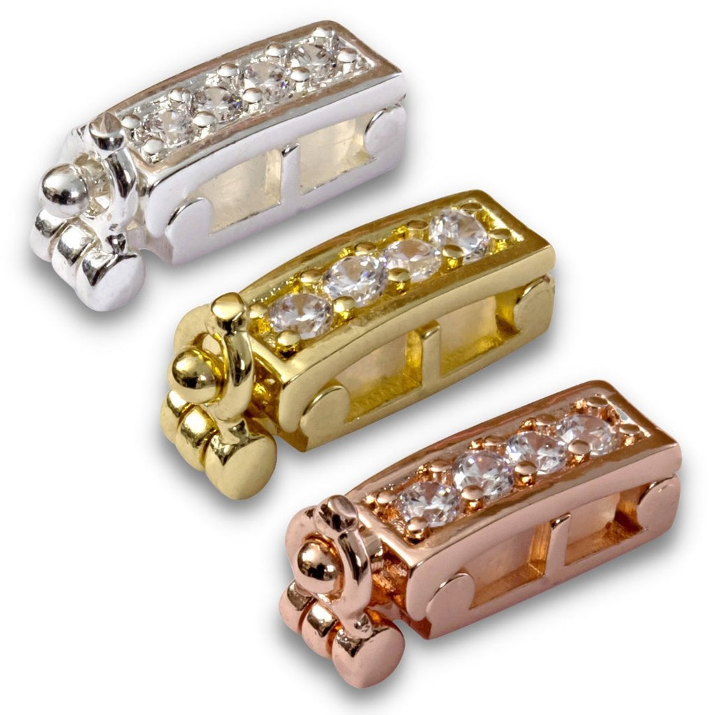 3-Piece Small Necklace Chain Shortener Set (Silver/Gold/Rose Gold ...